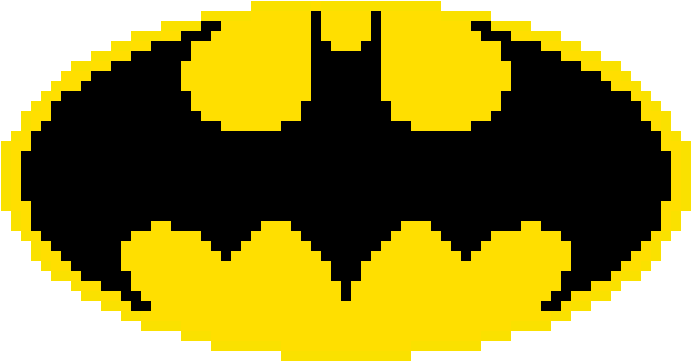 Batman Logo Pixel Art Maker Rh Pixelartmaker Com Batman - Pixel Art Batman Logo - (740x370) Png ...