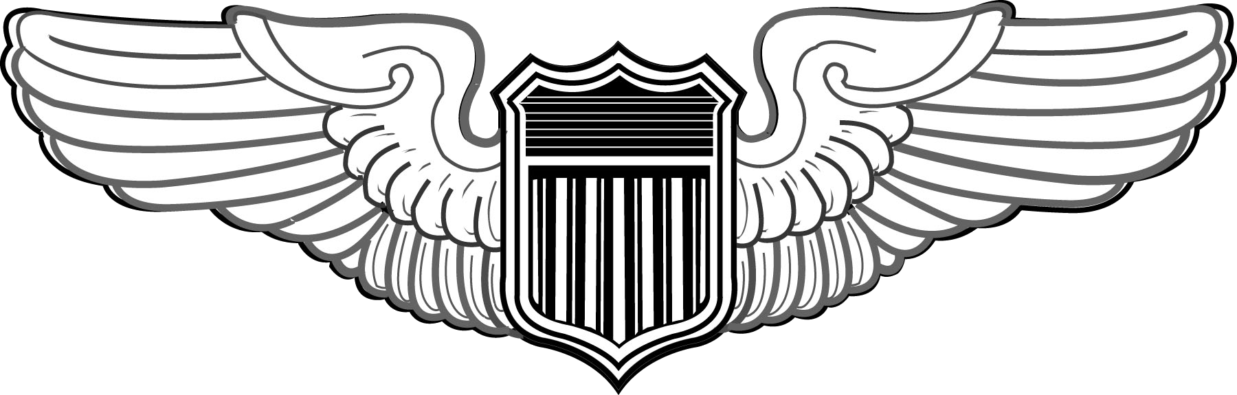 Aeronautical Rating Badges - Us Air Force Pilot Badge - (1800x575) Png ...