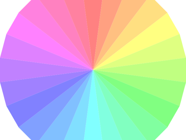 Rainbow Clipart Wheel - Color Wheel Transparent Background - (640x480 ...