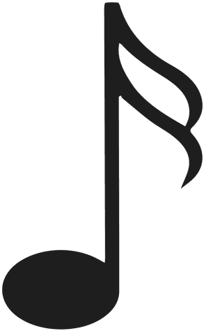 Sixteenth Note Silhouette Illustration - Eighth Note Png - Full Size ...