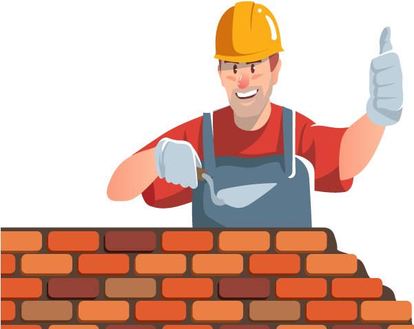 Banner Image - Bricklayer - (600x501) Png Clipart Download