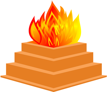 Yagna Cliparts - Flame - (445x383) Png Clipart Download