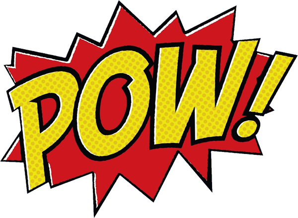 Batman Clipart Pow Download - Comic Onomatopoeia - (600x439) Png ...