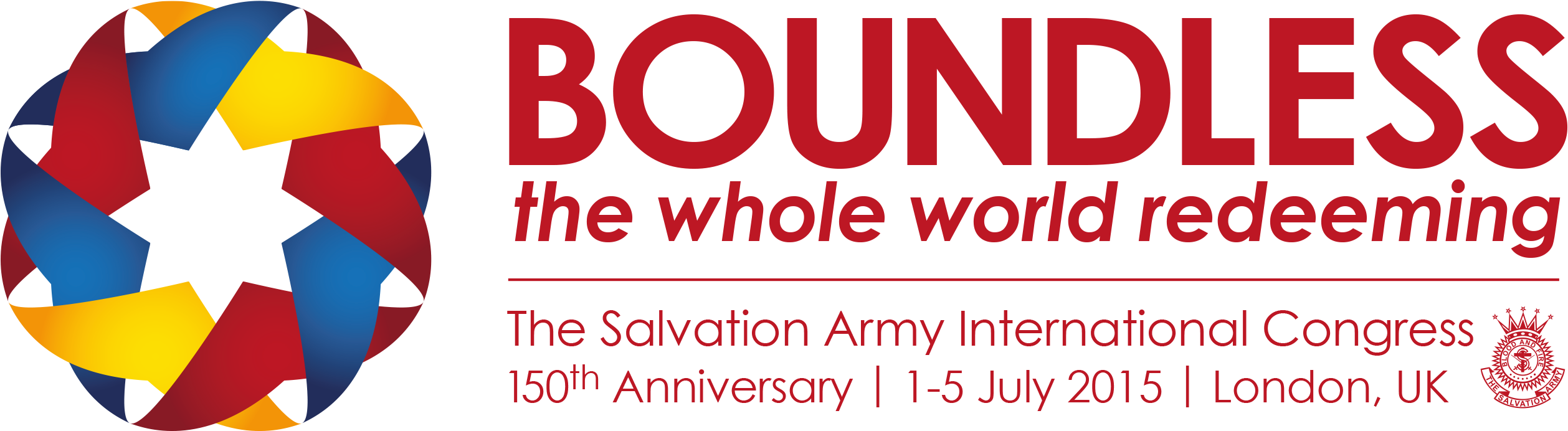 Boundless 2015 Logo - Carmine - (2531x710) Png Clipart Download