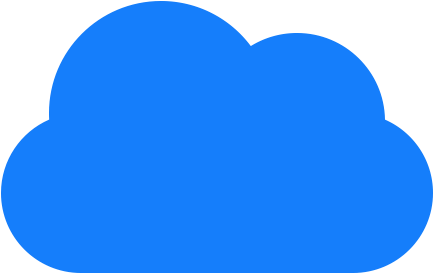 Tag - Onedrive - Cloud Blue Icon Png - (512x512) Png Clipart Download