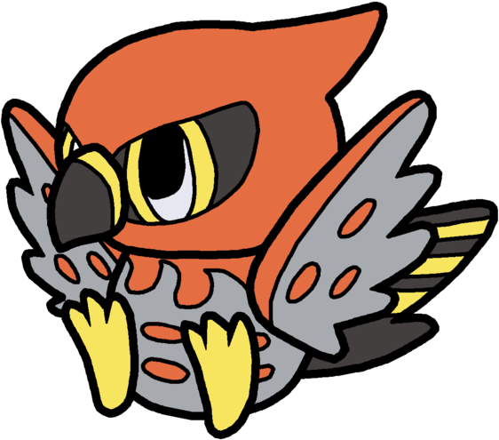 Talonflame Cute - (600x600) Png Clipart Download