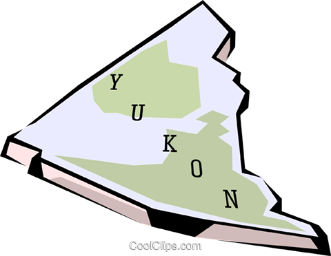 Yukon Map Royalty Free Vector Clip Art Illustration - Yukon Map Royalty ...