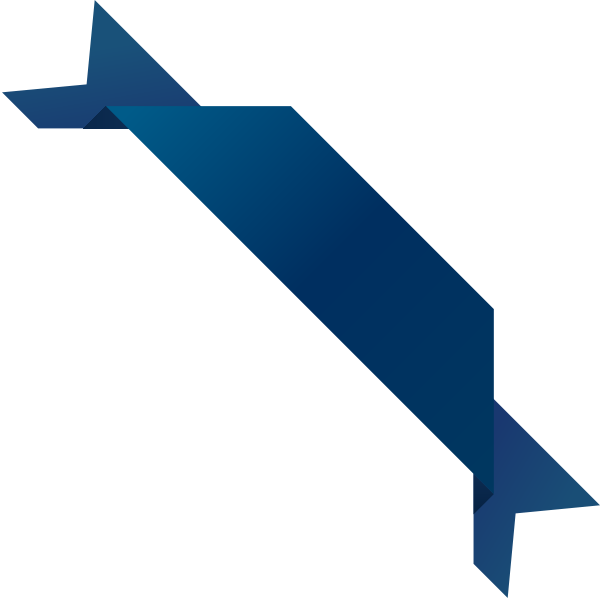 Corner Ribbon03 Navy Blue - Corner Vector Design Png - (600x600) Png ...