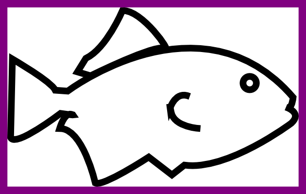 Fish Png Fish Png Clipart Black And White Appealing - Fish Template ...