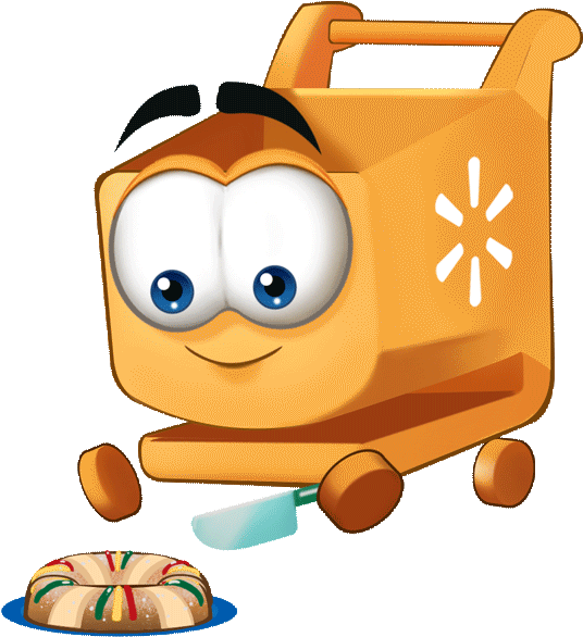 Walmart Cartoon Cliparts - Gif Rosca De Reyes - (600x600) Png Clipart ...