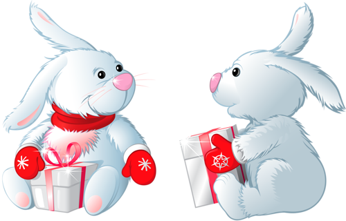 12 - Cartoon Rabbit - (500x320) Png Clipart Download