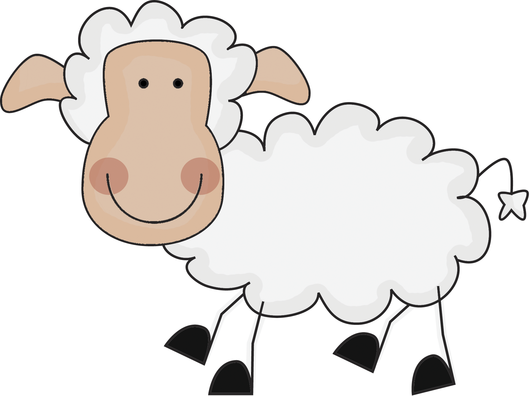 Sheep - Cartoon - Full Size PNG Clipart Images Download
