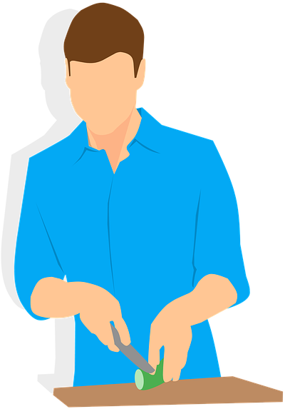 Cooking, Man, Knife, Cutting, People, Desktop, Isolated - Knife Cutting ...