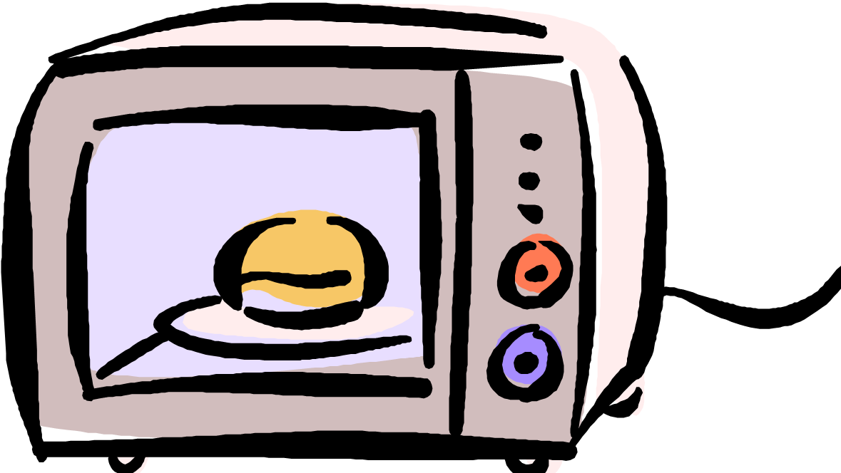 Microwave Baking - Easy To Draw Microwave - (1179x664) Png Clipart Download