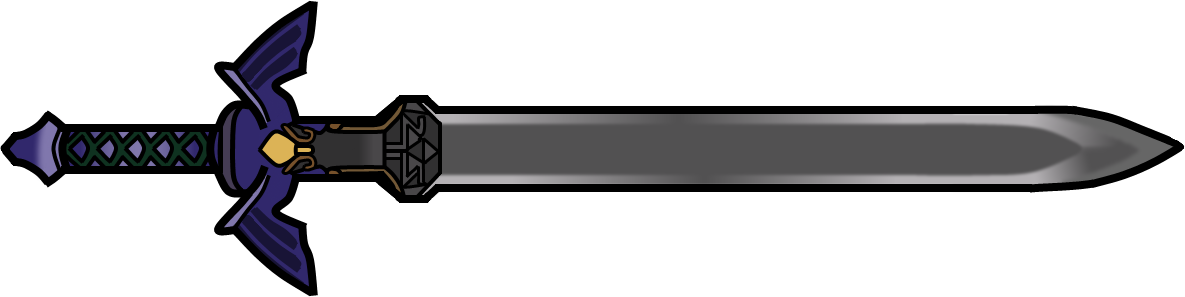 Zelda Master Sword Cartoon Clipart - Clip Art Master Sword - (1185x297 ...