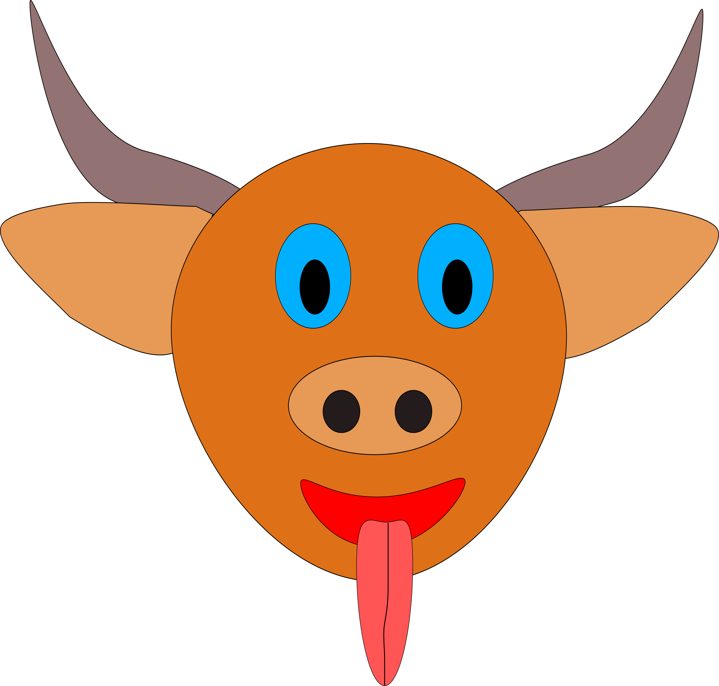 Strong As An Ox - (1280x1222) Png Clipart Download