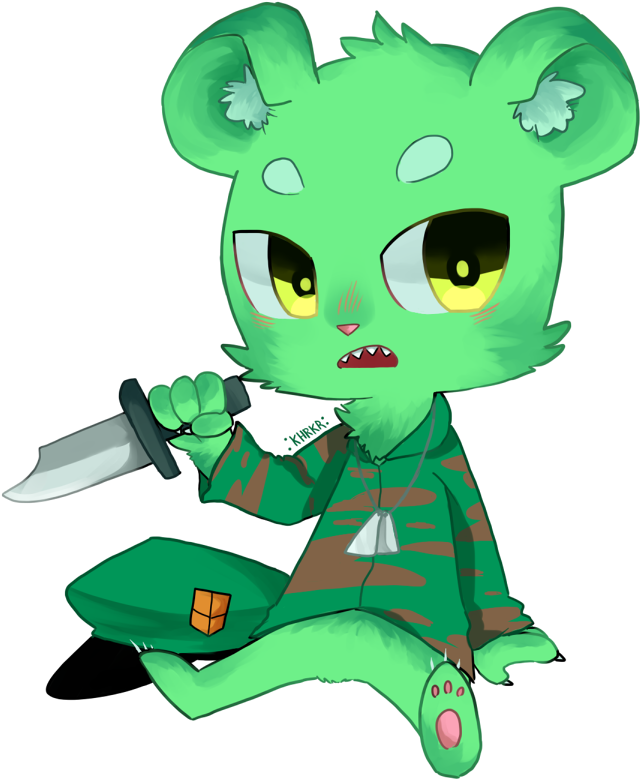 Happy Tree Friends - Cartoon - (887x867) Png Clipart Download