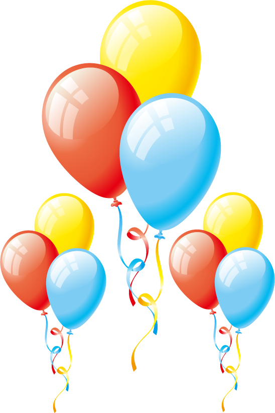 Balloon Birthday Clip Art - Balloon Png - (548x822) Png Clipart Download