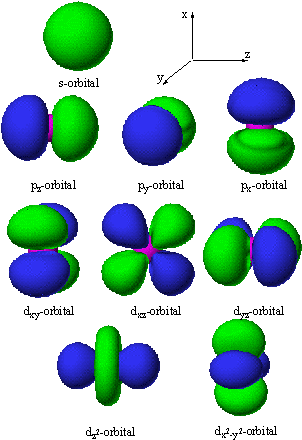 Atomic Orbitals - Molecular Orbital Shapes - (344x449) Png Clipart Download