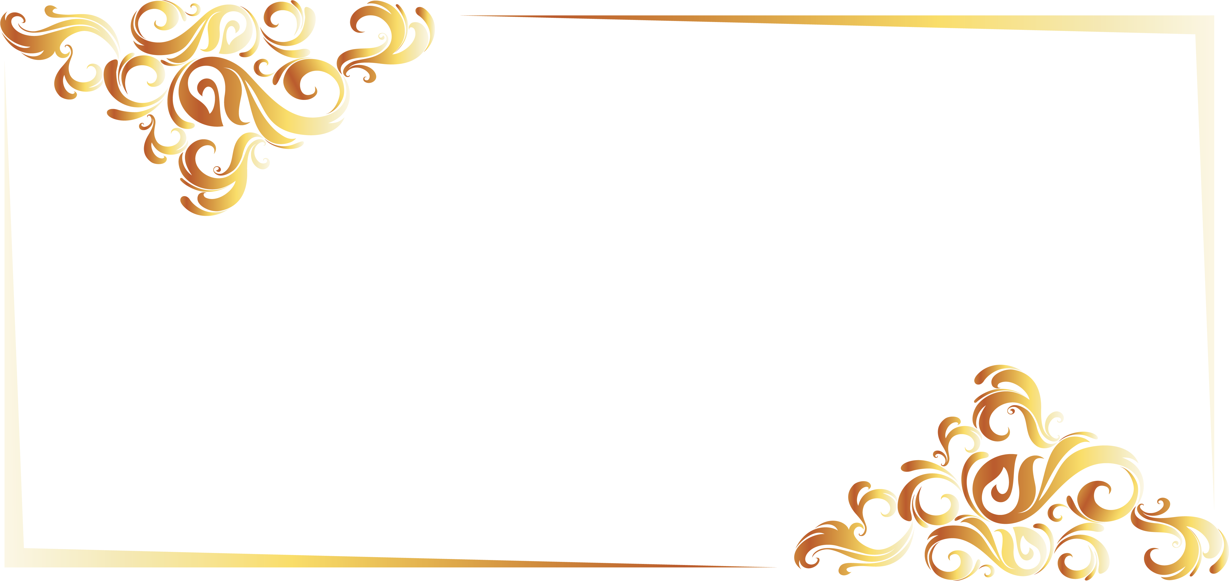 Border Gold Vector Design Png - Infoupdate.org