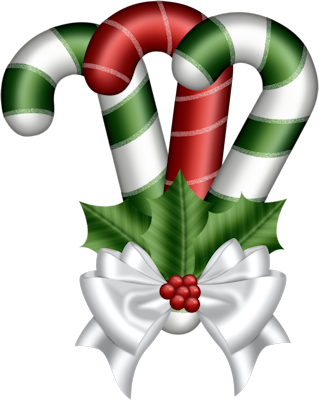 Clipart - Christmas Candy Canes Clipart - (319x400) Png Clipart Download