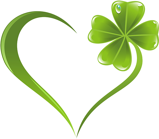 Four-leaf Clover Tattoo Heart Shamrock - 4 Leaf Clover Heart - (550x483 ...