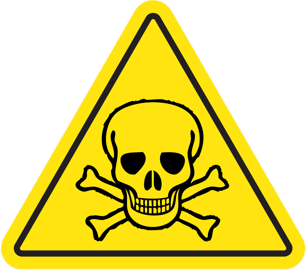 Poison Safety Symbol , Poison - Hazard Sign - (1054x936) Png Clipart ...