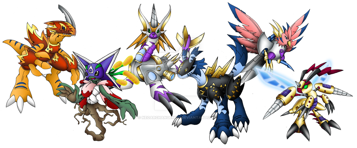Digimon Characters Evolution