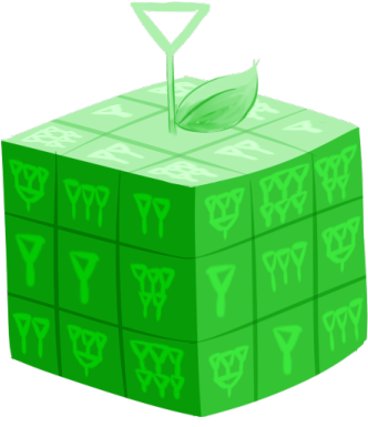 Cruxite Artifact - Interlocking Block - (500x558) Png Clipart Download