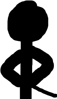 Stickman Drawing Sword - Draw Stickman Gif - (500x400) Png Clipart Download