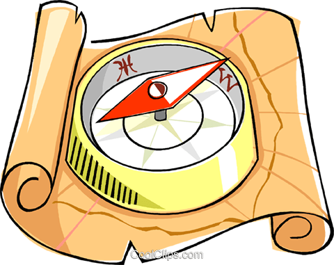 Compass Clipart Transparent Background - Map And Compass Clipart ...