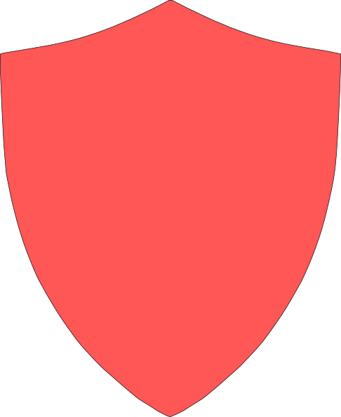 Red Shield 2 Clip Art At Clker - Blank Shield Logo Red - Full Size PNG ...