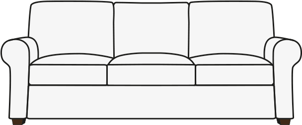 Queen - Studio Couch - (640x320) Png Clipart Download