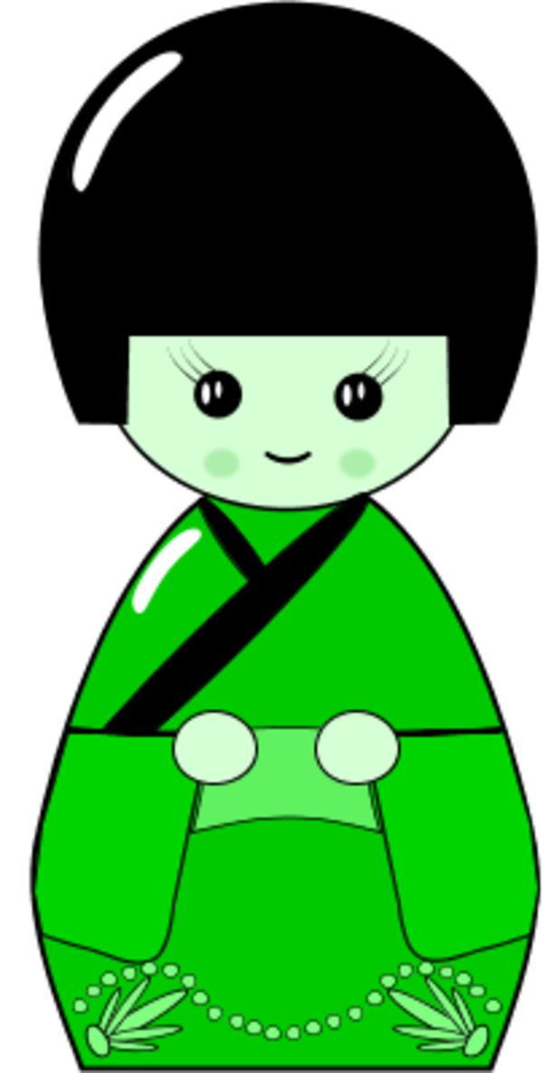 Large Kokeshi Doll Clipart - Japan Clip Art Png - (600x1185) Png ...