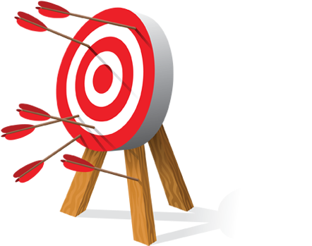 Missed Bullseye - Missed Target Clip Art - (522x354) Png Clipart Download
