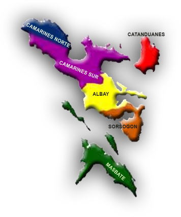 Bicol Region Geographic Profile - (356x426) Png Clipart Download
