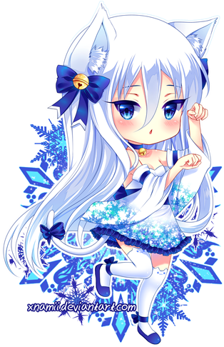 Miyuki Chibi By Xnamii - Chibi Shiro Ngnl - (334x500) Png Clipart Download