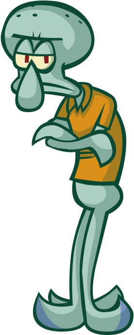 Squidward By Ekarasz - Spongebob Squarepants - (319x733) Png Clipart ...