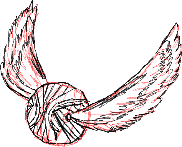 Golden Snitch Drawing For Kids - Sketch - (800x600) Png Clipart Download