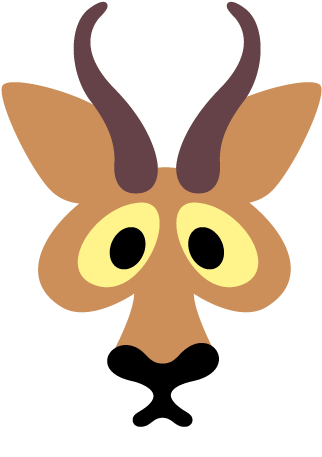 Antelope Mask Printable - (500x500) Png Clipart Download