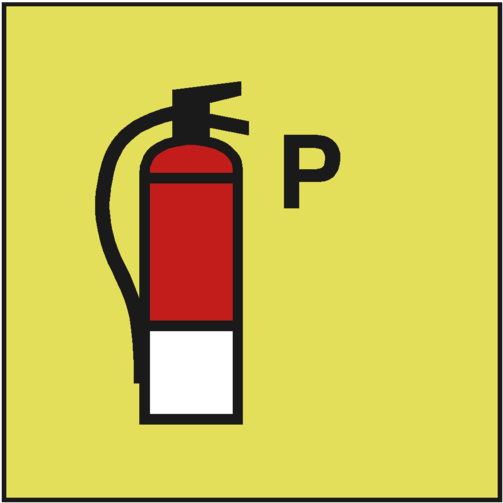 Powder Fire Extinguisher Imo Sign - Fire Extinguisher - (600x600) Png ...