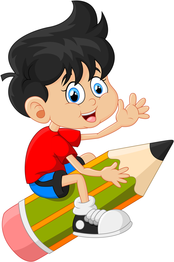 Vector Clipart - Cartoon Characters For Preschool - (737x1024) Png ...
