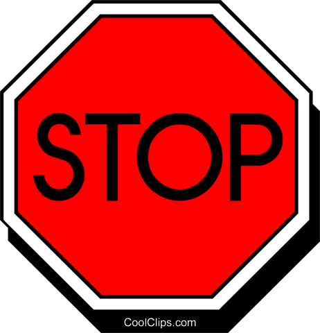 Symbol Of A Stop Sign Royalty Free Vector Clip Art - Symbol Of A Stop ...