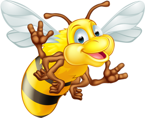 Shutterstock 313007714 - Honeycomb Wax Bee Cartoon - Full Size PNG ...
