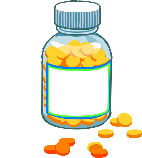 Animated Medical Clipart - Vitamins And Minerals Supplements - (540x598 ...