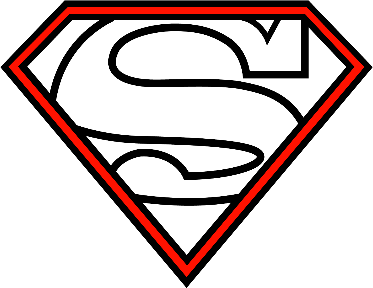 Superman Logo With Different Letters - Easy To Draw Superman Logo ...