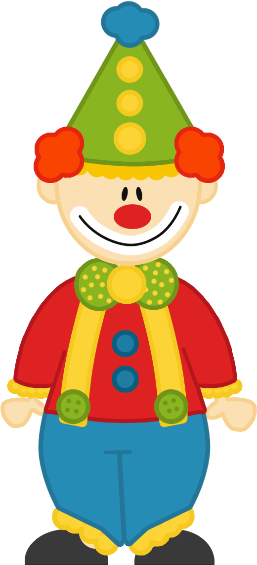 Clip Art - Circus Clown Clipart Free - (597x1218) Png Clipart Download