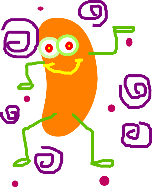 Orange Jelly Bean Clip Art - Dancing Jelly Beans Gif - (486x599) Png ...