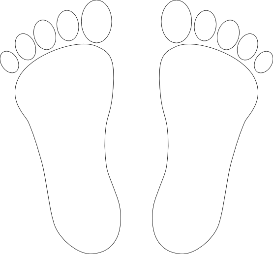 Feet Outline Clip Art