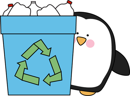 Penguin Classroom Recycler - Cute Recycle Clip Art - (640x480) Png ...